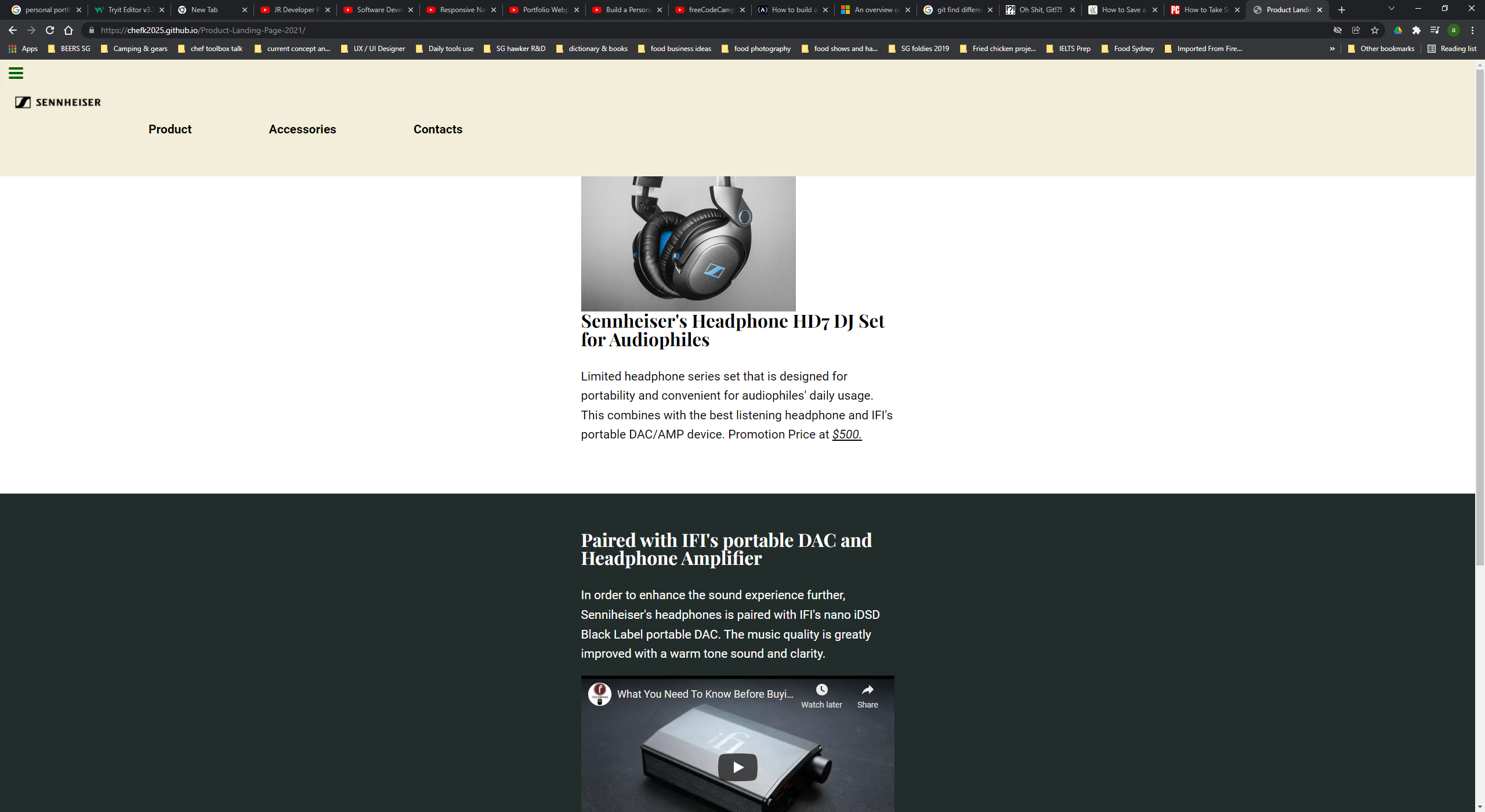 Personal Portfolio Page