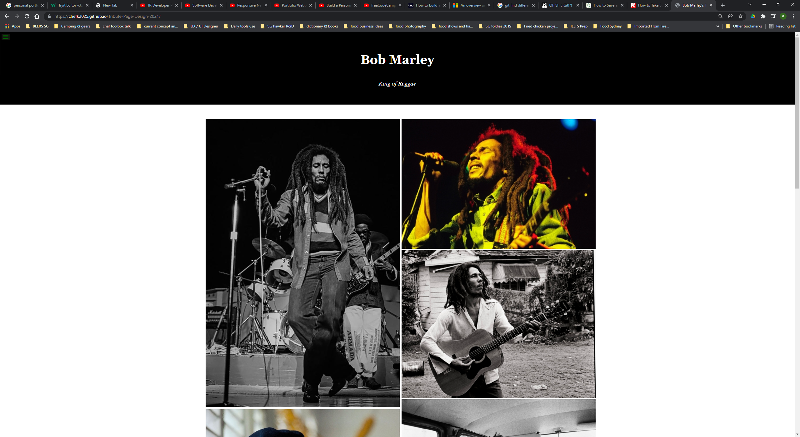 Personal Portfolio Page